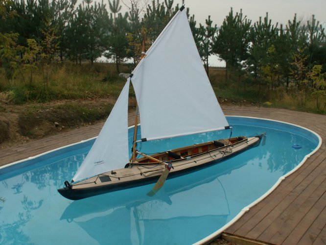 Dalla Polonia, Wayland folding kayak with sails ~ Terraferma Sailors