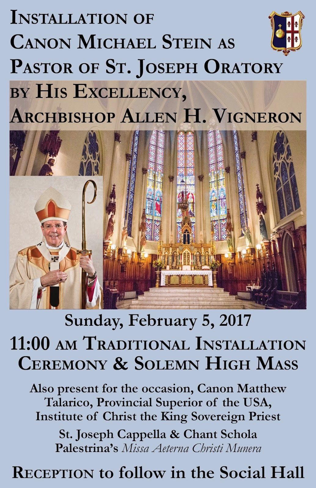 New Liturgical Movement: EF Installation of a Pastor in Detroit