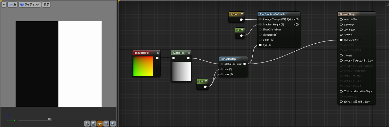 OBOEGAKI: [UE4]SmoothStep