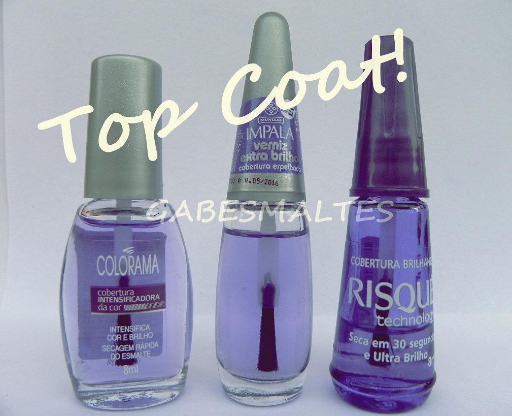 GABESMALTES: Tudo sobre top coat!