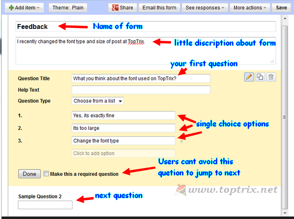 Create Feedback Survey Forms With Excel Surveys & Google Forms | TopTrix