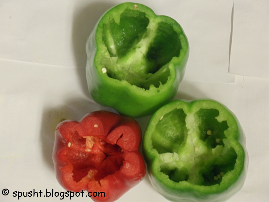 Spusht: Stuffed Capsicums (Bell Pepper) / Bharwan Shimla Mirch
