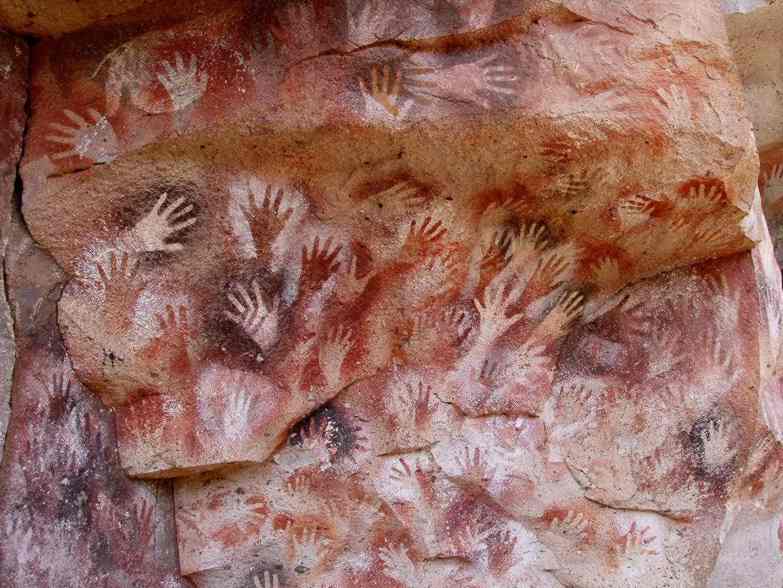 pintando: Estarcido en el arte parietal