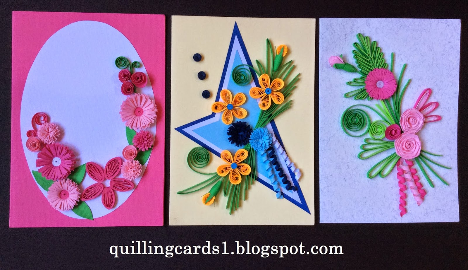 QUILLING CARDS CREATION.: Group quilling cards.