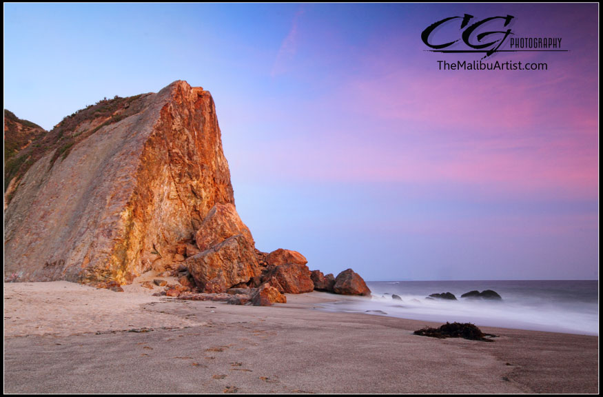 The Malibu Artist: The Rock. Sunset at Point Dume