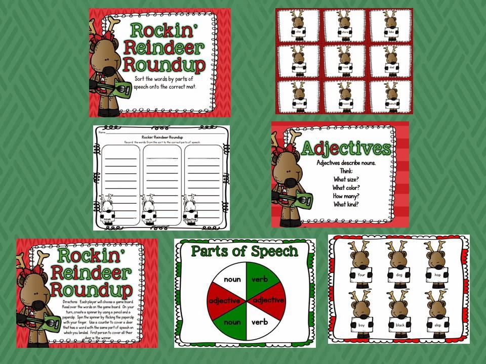 First Grade and Fabulous: Rockin' Reindeer Centers