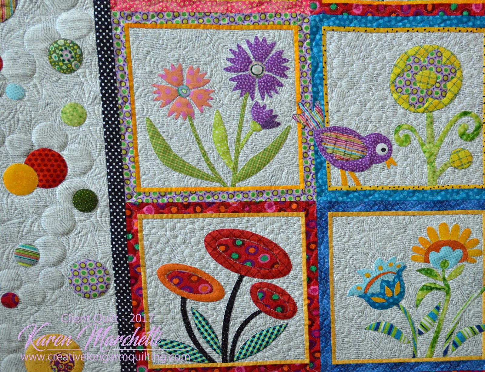 Creative Longarm Quilting by Karen Marchetti: Nakita's Whimsical Quilt ...