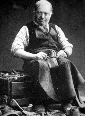 Tour Scotland: Old Photograph Shoemaker Strathmiglo Fife Scotland