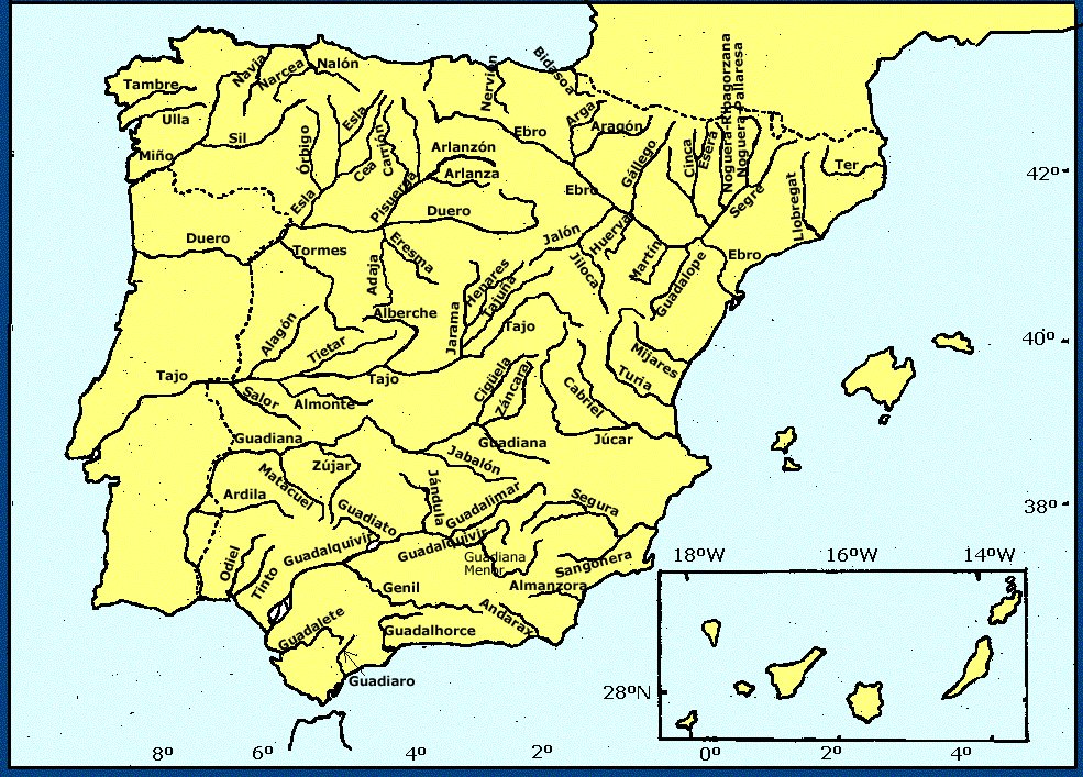 Departamento Geografía e Historia (Fortuna): MAPA RÍOS