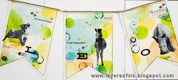 Layers of ink: Misted Animal Banner