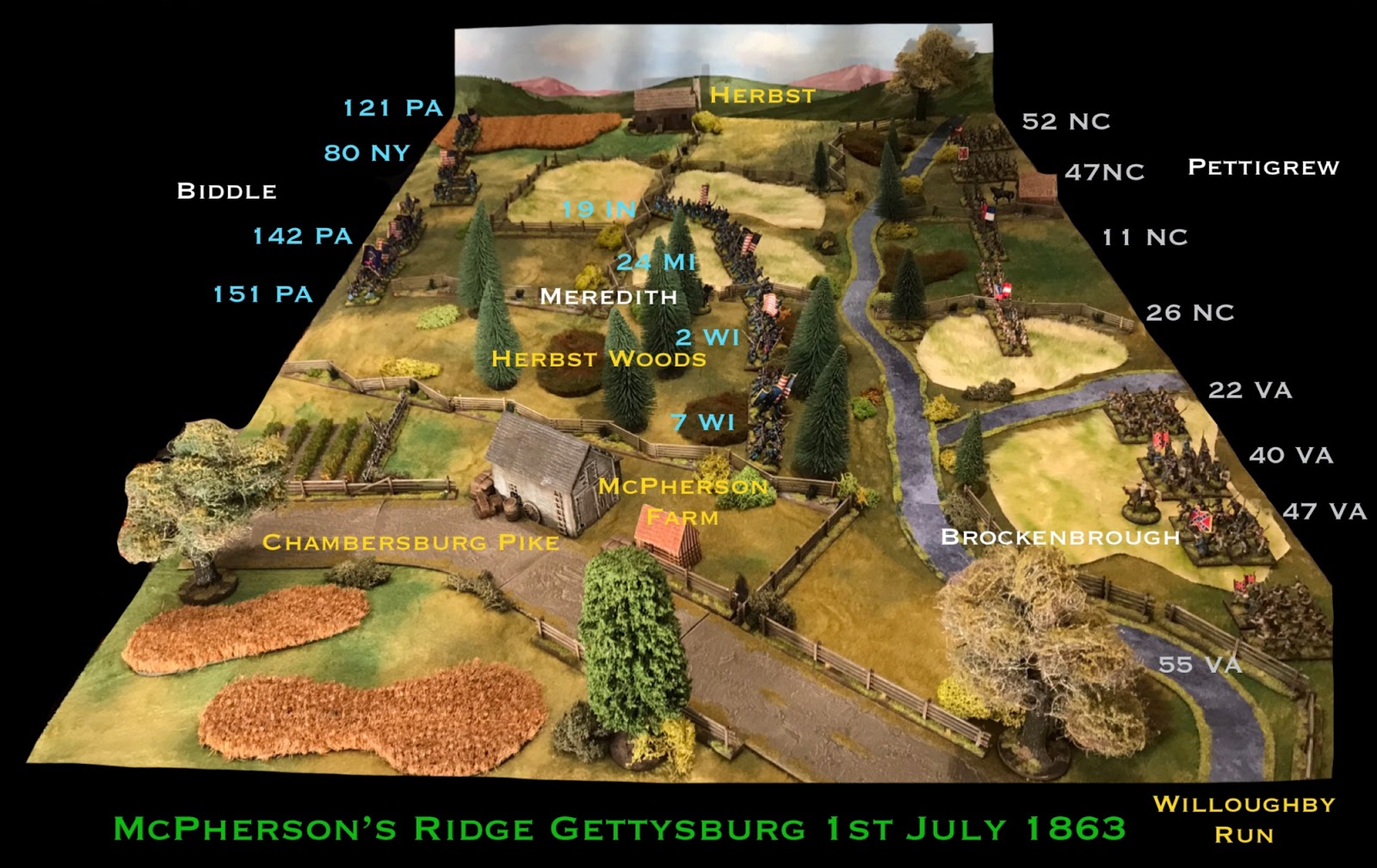 wargamesinthedungeon: Gettysburg Day One : McPherson’s Ridge