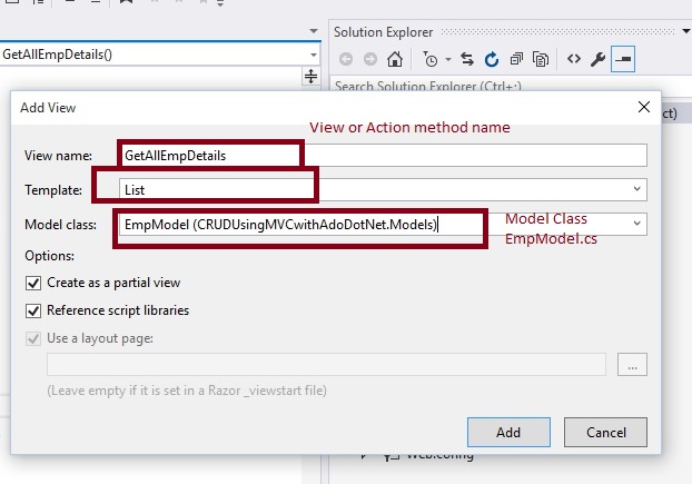 CRUD Operations In ASP.NET MVC 5 Using Dapper CRUD Operations In ASP.NET MVC 5 Using Dapper