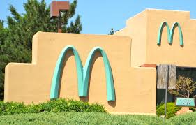 There are turquoise McDonald's arches in Sedona, Arizona!