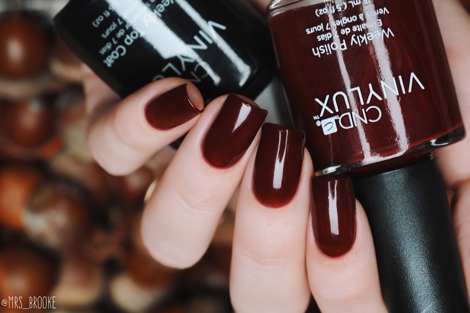 CND Vinylux Weekly Polish – Oxblood - Mrs Brooke
