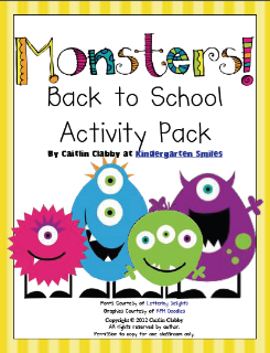 Kindergarten Smiles: Back to School in Kindergarten :) and a freebie!