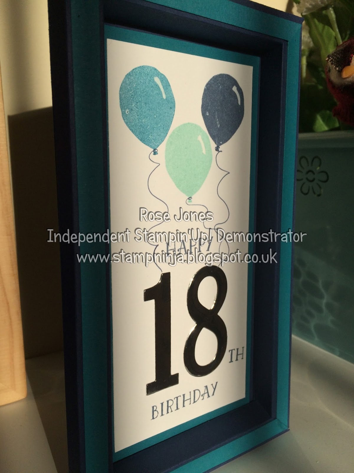 Stamp Ninja: Shadow Box Frame Card