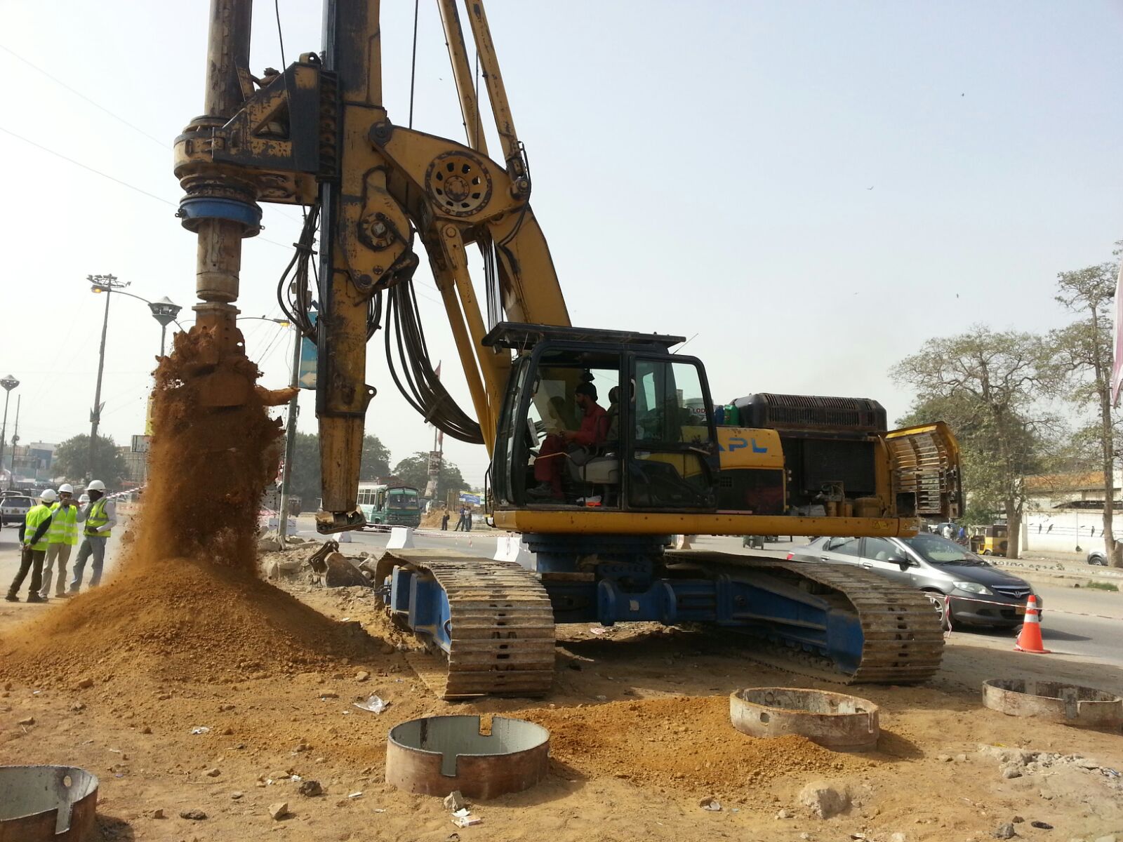 REAL CONSTRUCTION ACTIVITIES : PILING WORK USING AUGAR RIG