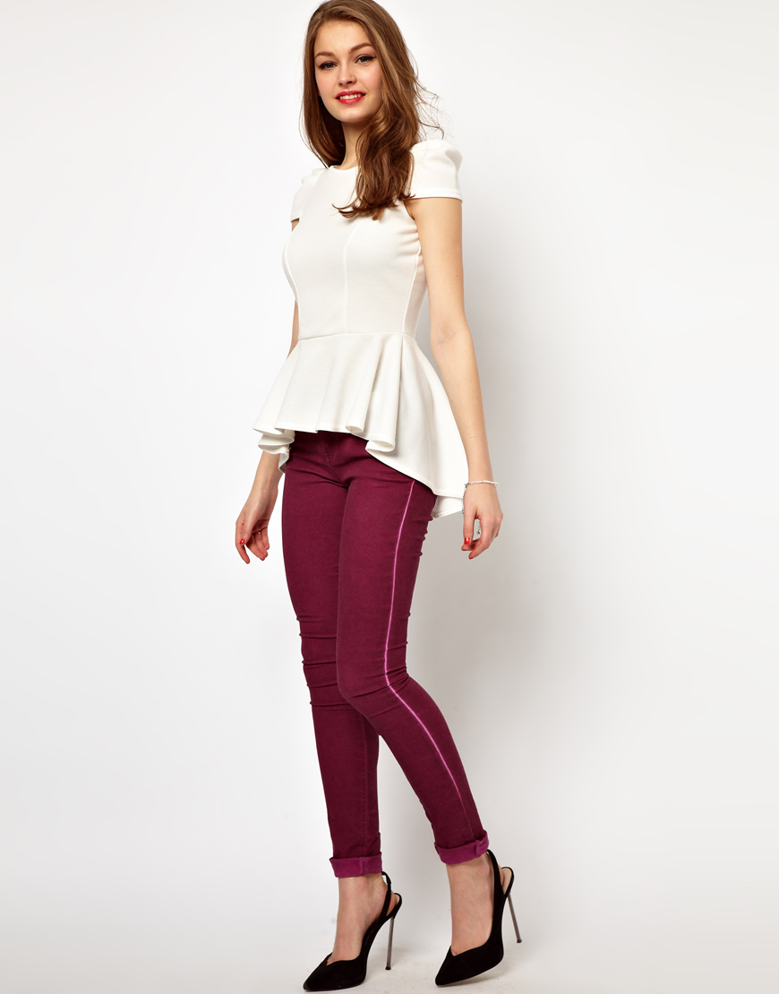 Pretty Clothes To Go [Lydia]: A Wear Peplum Bombshell Top