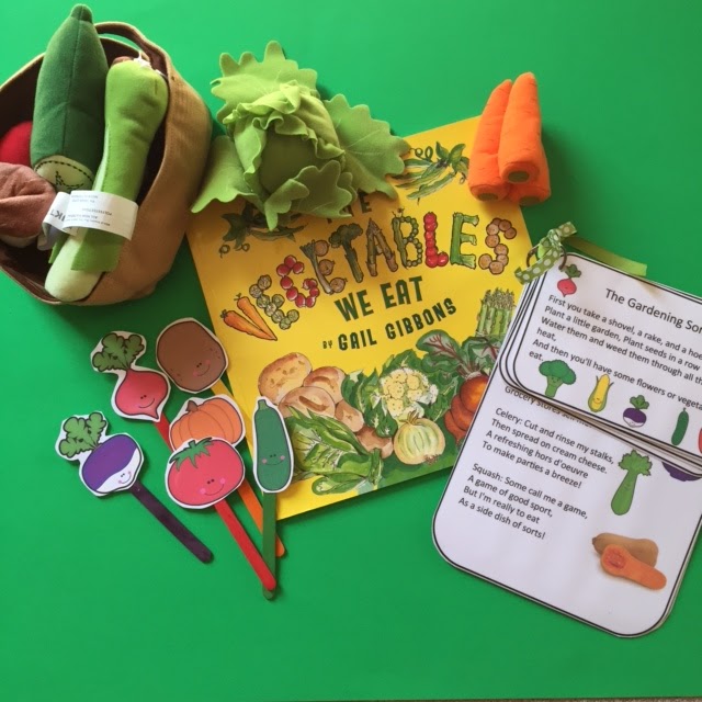 Vegetables Cards with Songs ~ Preschool Printables