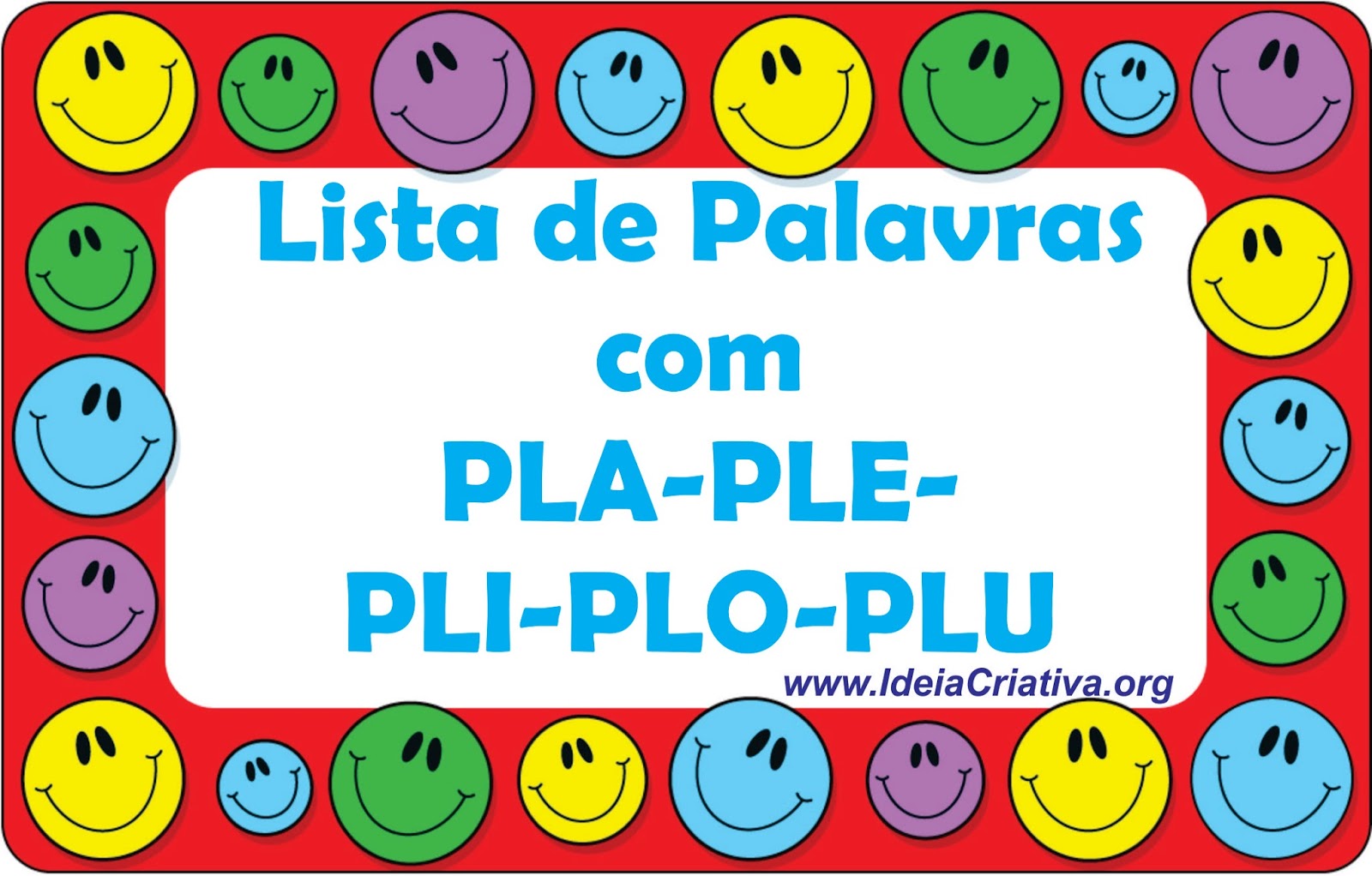 Texto Com Pla Ple Pli Plo Plu - RETOEDU