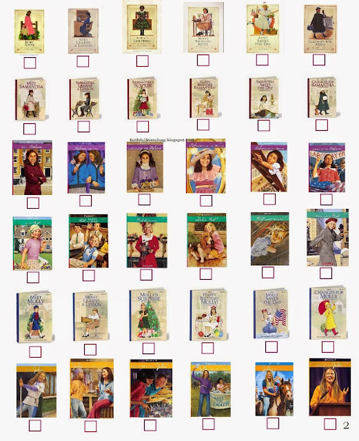 Faithful Friends, Forever Be: American Girl Reading List
