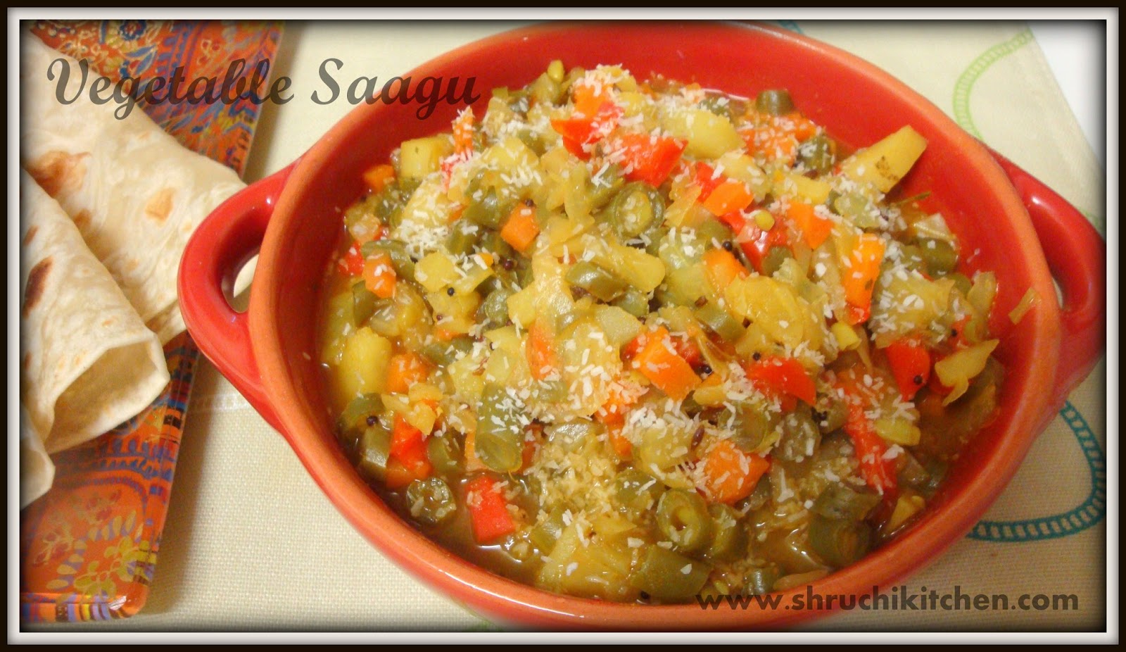 Shruchi Kitchen: Vegetable Saagu