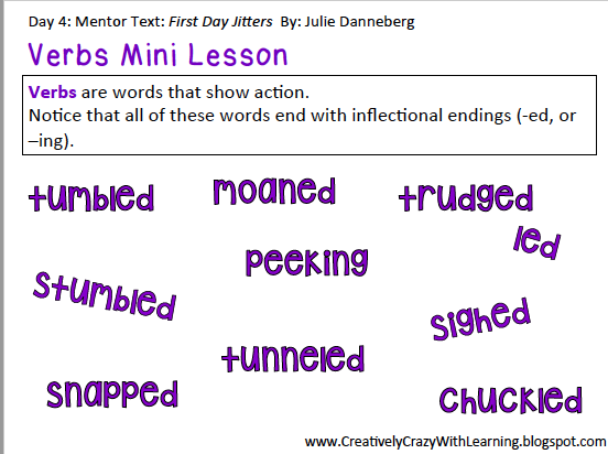 Creatively Crazy With Learning: Back to School Mentor Text Lesson Plans