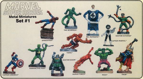 El Descanso del Escriba: Las figuras de Marvel de TSR Inc