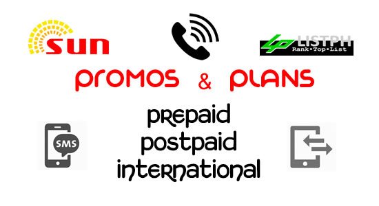 List of Sun Prepaid, Call, Text, Combo, Data, Mobile Internet, Postpaid ...
