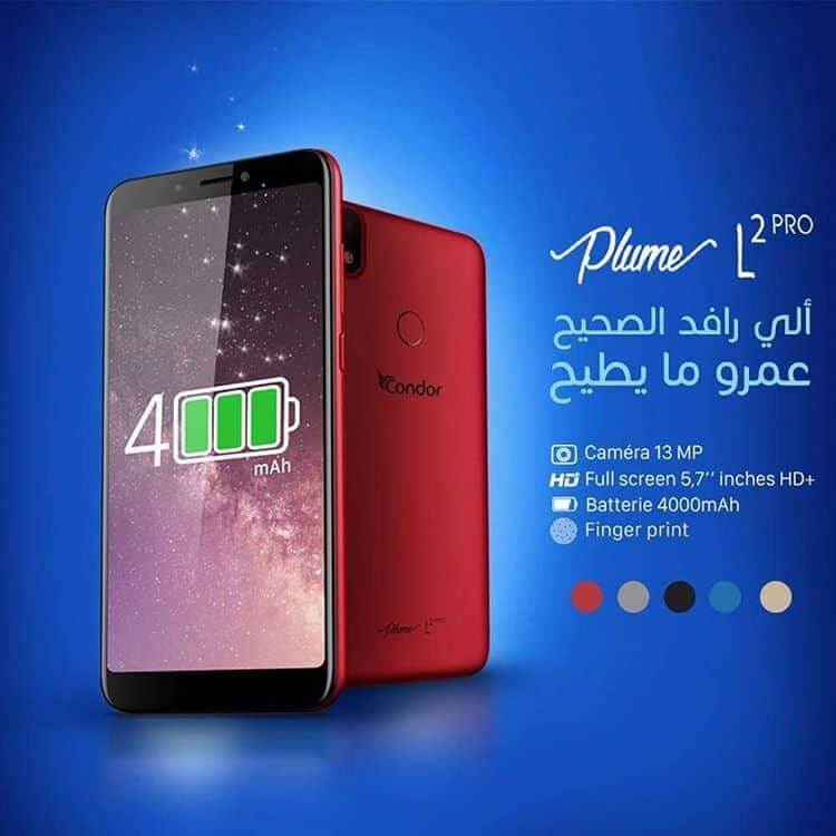 سعر و مواصفات هاتف Condor Plume L2 Pro