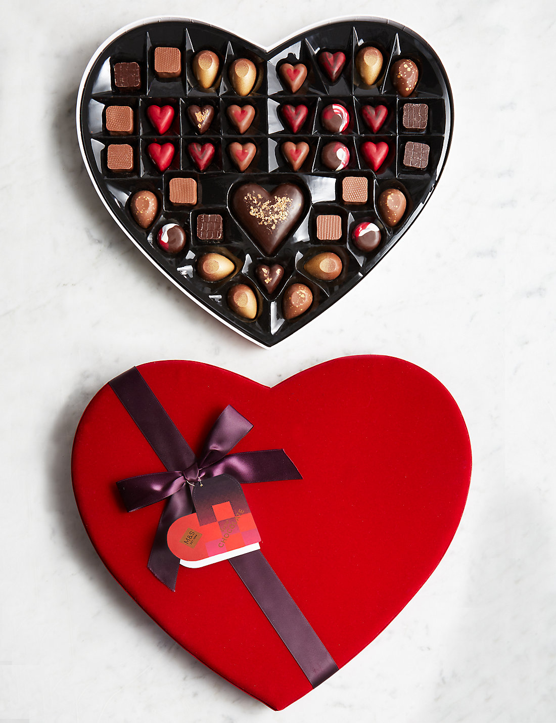 Satchel: M&S Large Heart Box Of Chocolates