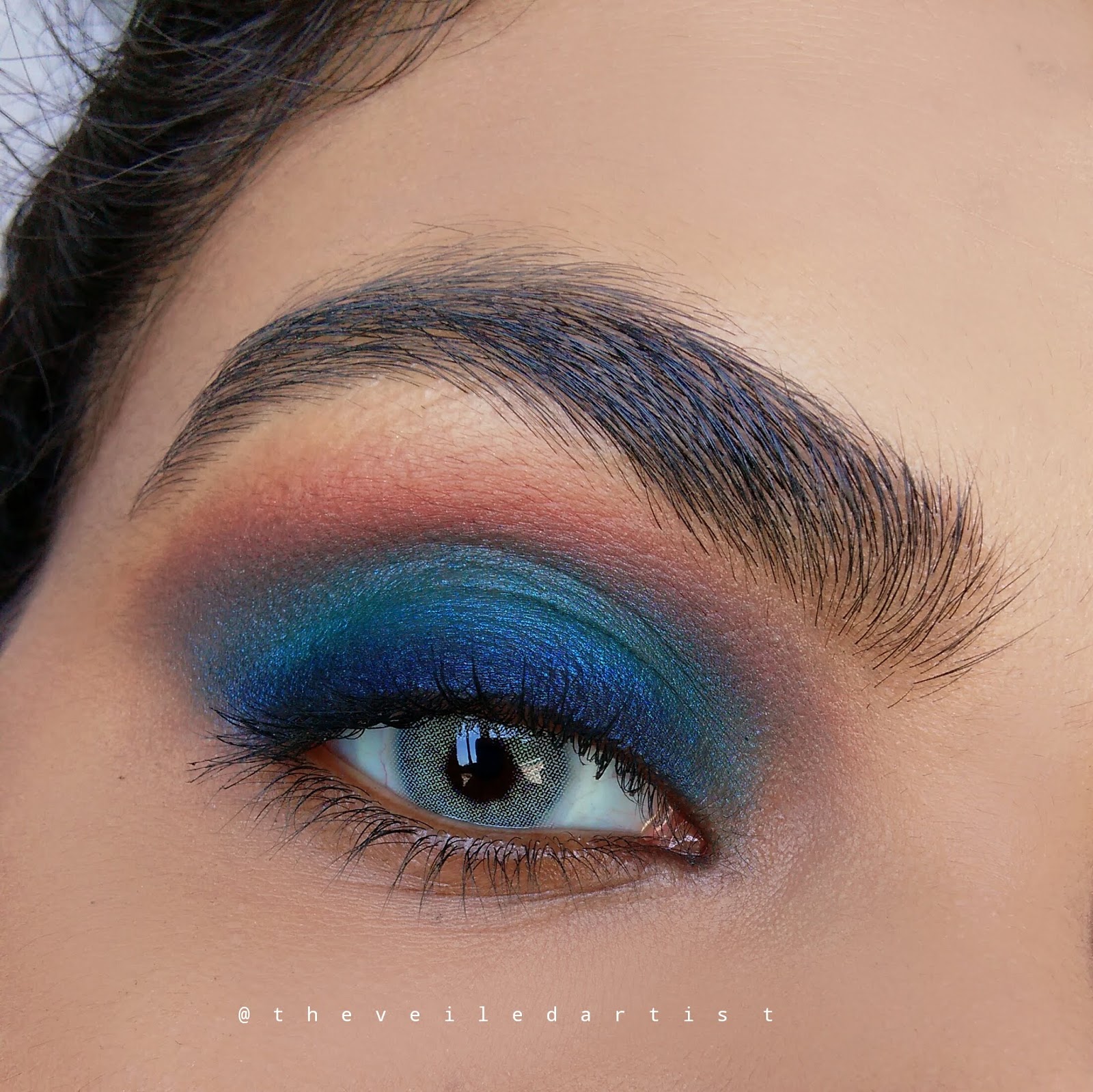 Cool Toned Blue Shimmery Smokey Eyes Tutorial(Beginner friendly) - The ...