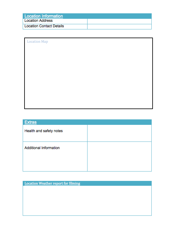 group1: location recce sheet template