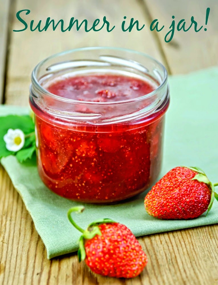 Strawberry freezer jam: Simply dazzling in color and flavor. (Get ...