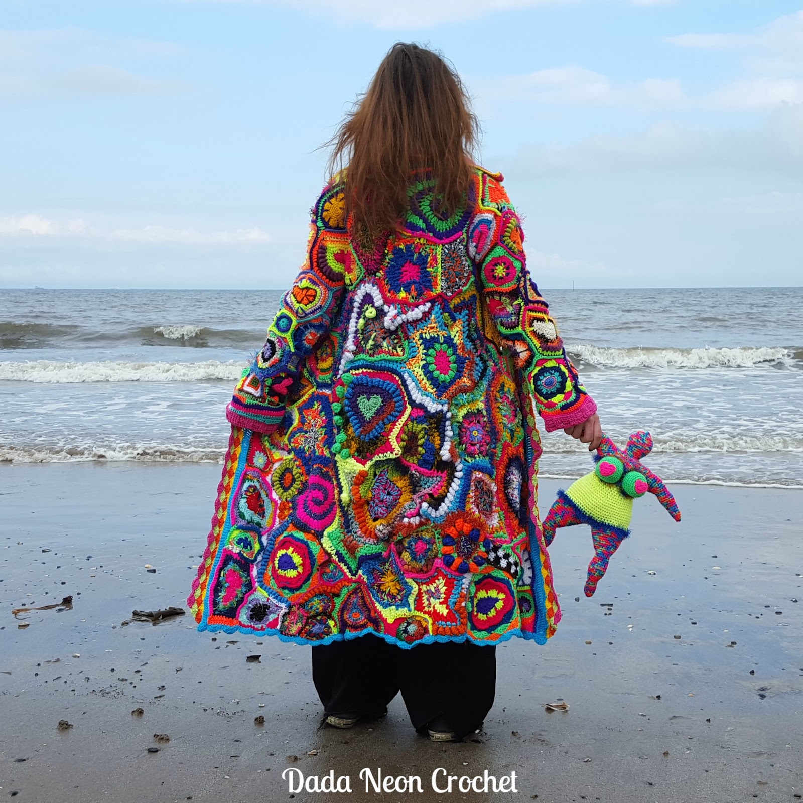 Dada Neon Crochet: My Freeform Crochet Coat!