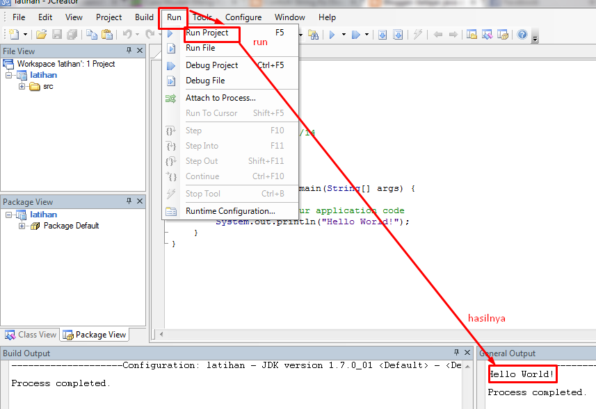 cara menggunakan jcreator | belajar java dan tutorial netbean