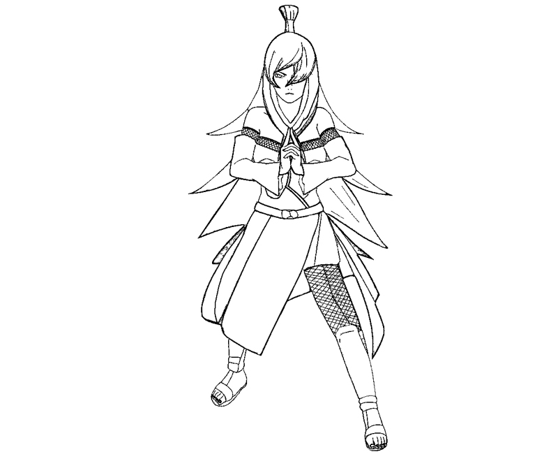 Mei Terumi 7 Coloring | Crafty Teenager