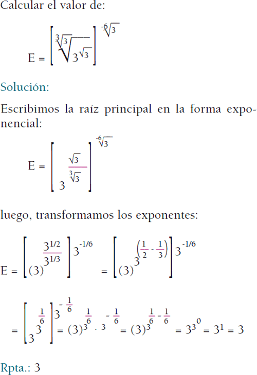 EXPONENTE FRACCIONARIO EJEMPLOS Y EJERCICIOS RESUELTOS DE EXPONENTES ...