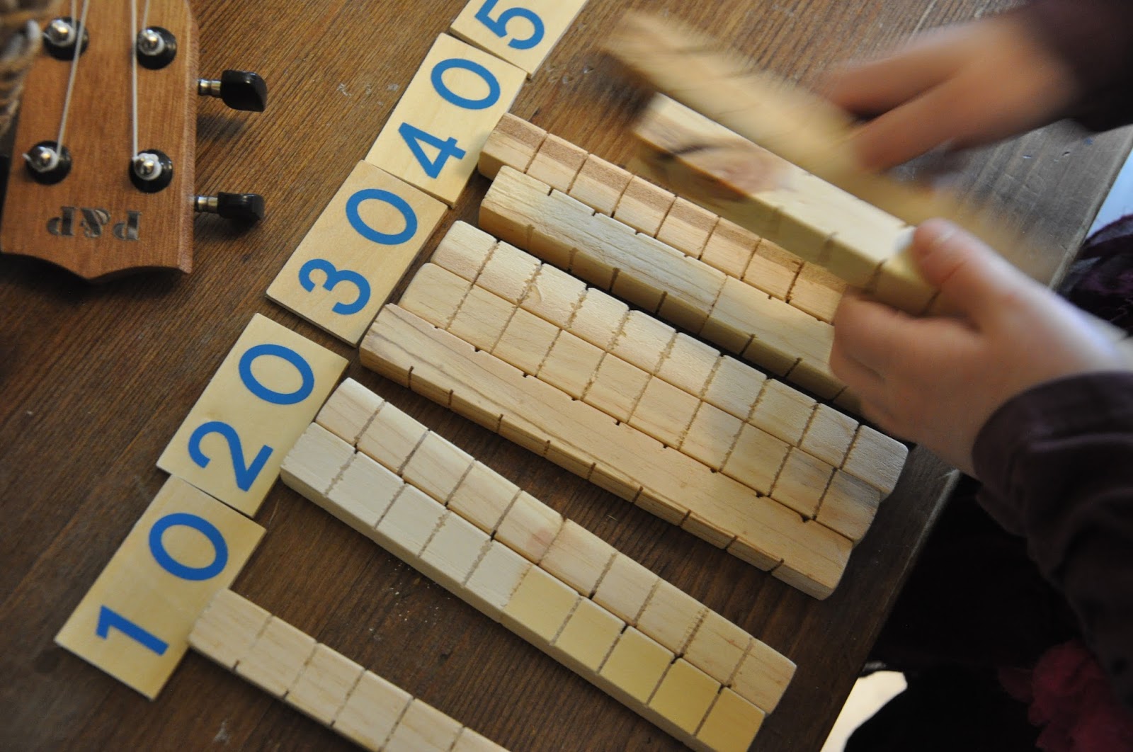 Math Monday: Place Value Rods & Number Cards