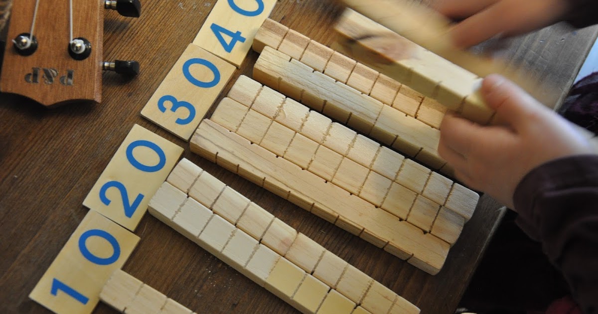 Math Monday: Place Value Rods & Number Cards