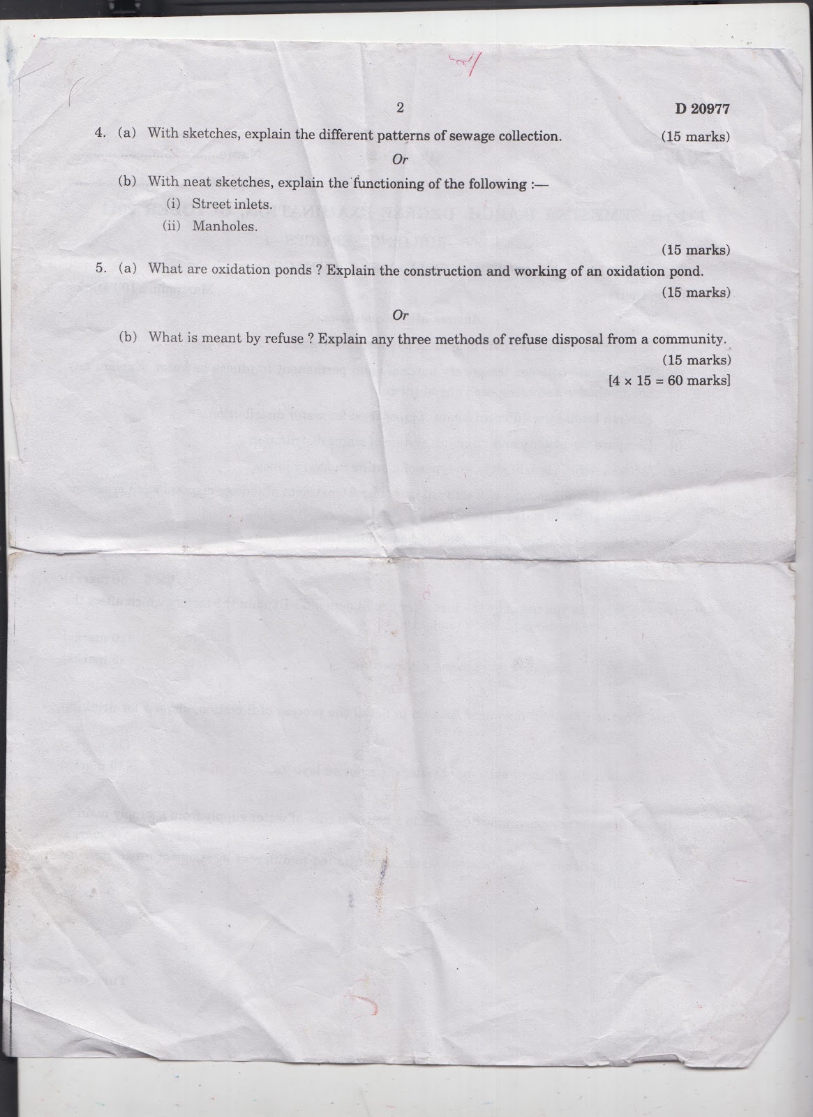 DG COLLEGE LIBRARY: QUESTION PAPER