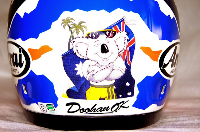samurai‐bikers: Arai Racing Helmet Mic Doohan official replica REPSOL Honda