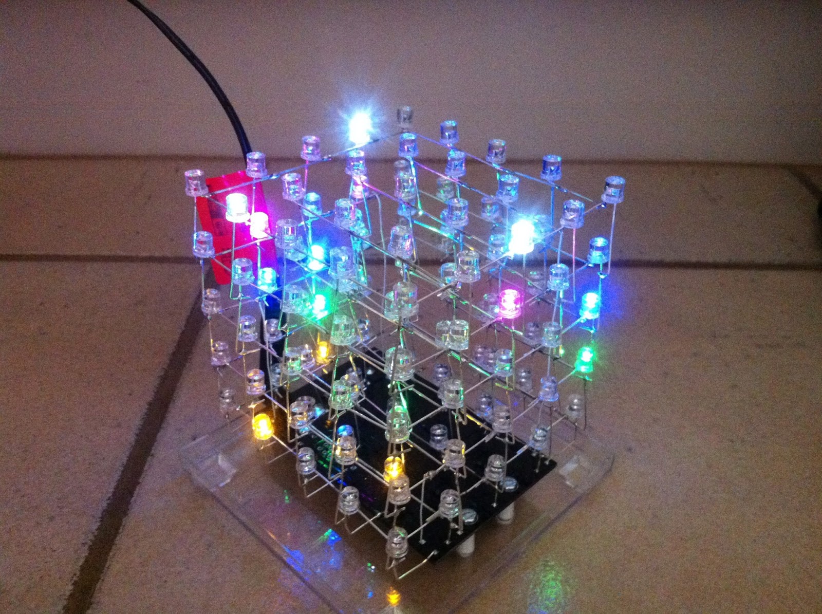 3D LED Matrix: 3x3x3, 5x5x5 and 8x8x8: Customer's 5x5x5 Cube different ...