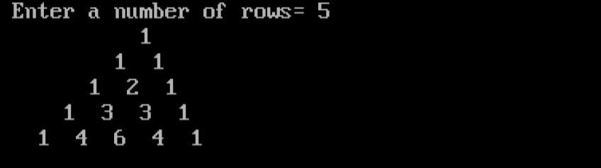 Crawling Coders Printing Of Pascal S Triangle In C