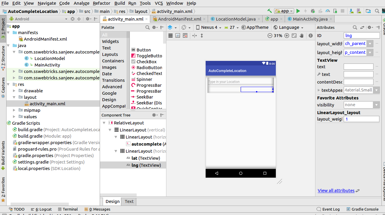 Android Autocomplete Location Search - Supercoders | Web Development and Design | Tutorial for ...