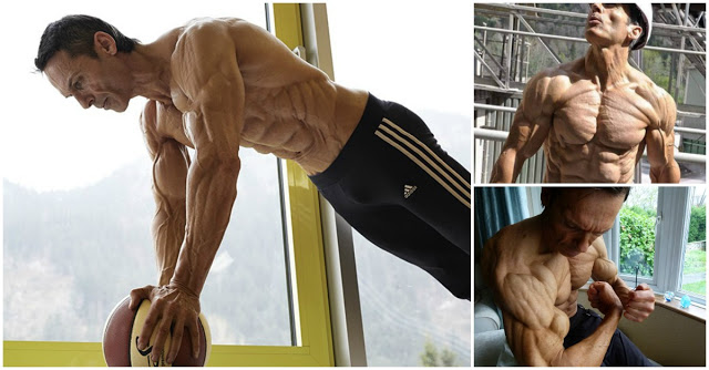 Helmut Strebl é um fisiculturista de 47 anos que é conhecido como “o homem mais definido do ...