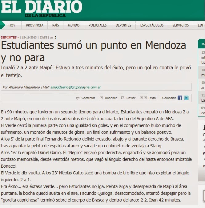 Santiago Ignacio Varvara: La noticia digital vs la impresa