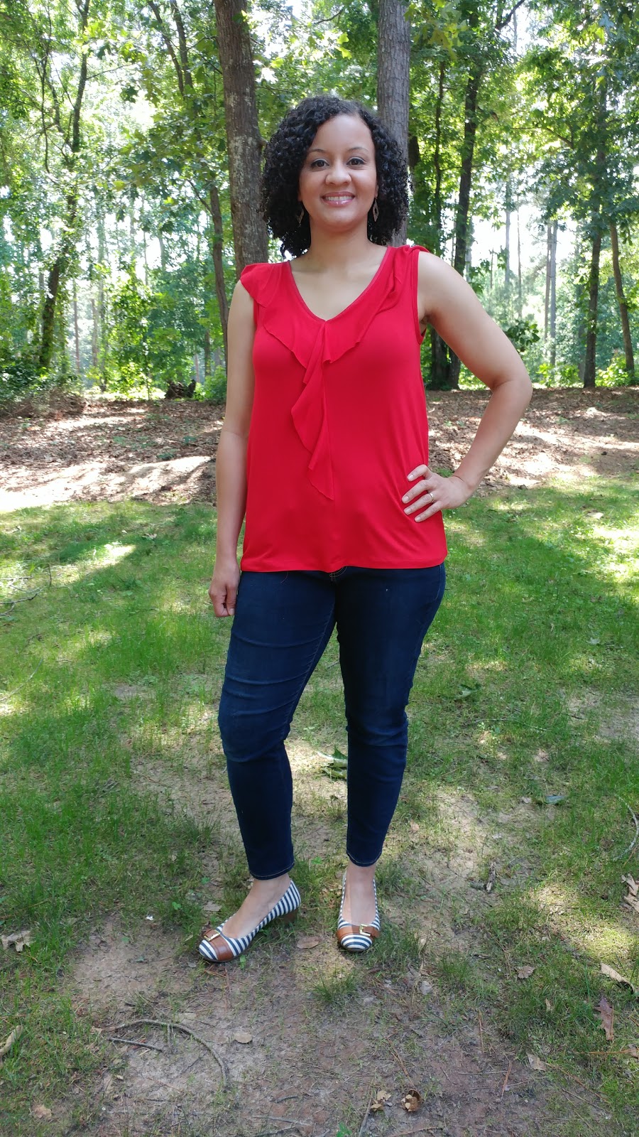 Sew Filled to the Brim: Simplicity 8337 Flounce top