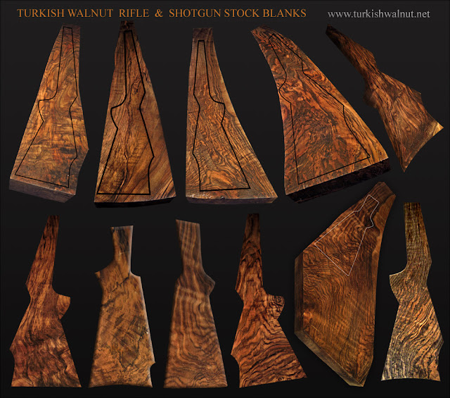 Turkish Walnut Wood Blanks: Turkish Walnut Gunstock Blanks