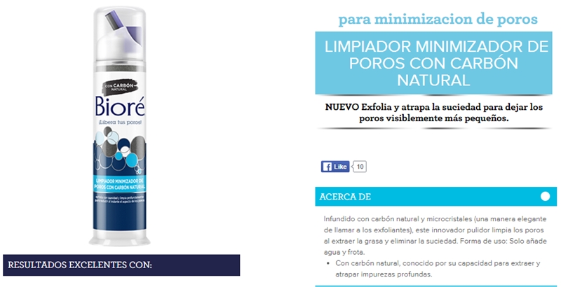 Review: Limpiador Minimizador de Poros con Carbón Natural [Bioré] | My ...